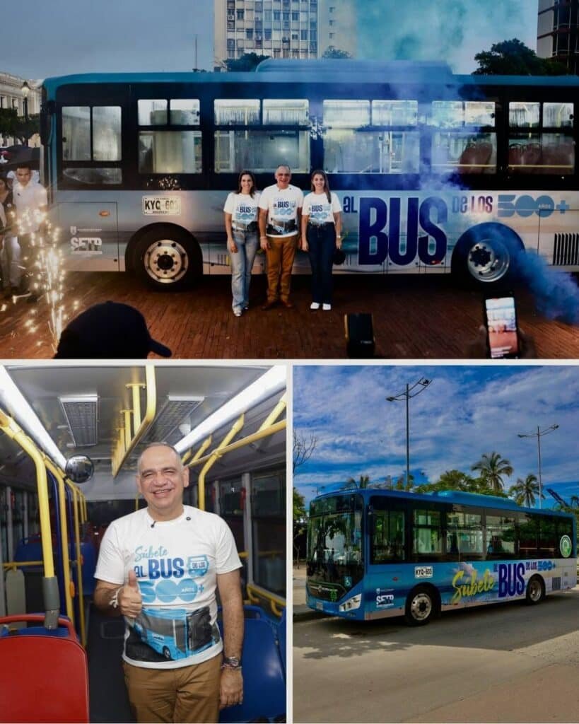 ¡Comenzó a rodar primer bus eléctrico! Santa Marta se sube a la era de ...